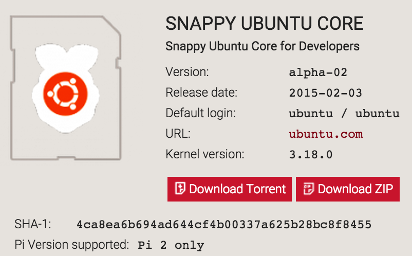 RaspberryPi 2にSnappy Ubuntu Coreを入れてDockerを動かしたかった話 #SnappyUbuntuCore - Qiita