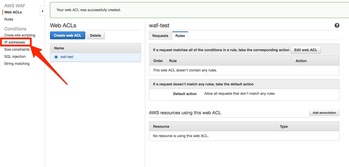 【AWS】WAFを使ってIP制限を実施する #waf - Qiita