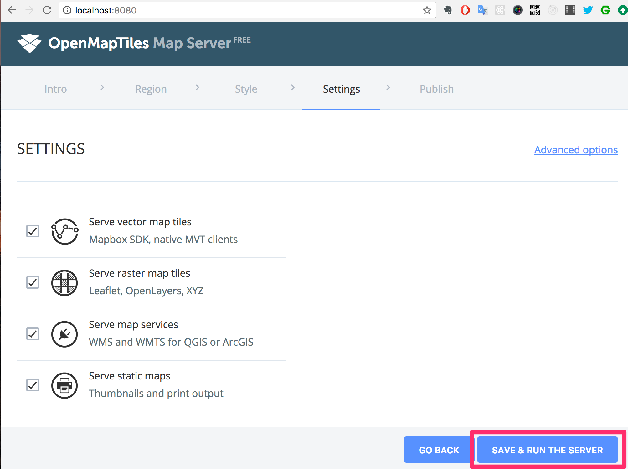 OpenMapTiles Map Server を使ってサイトに地図を埋め込む #OpenStreetMap - Qiita
