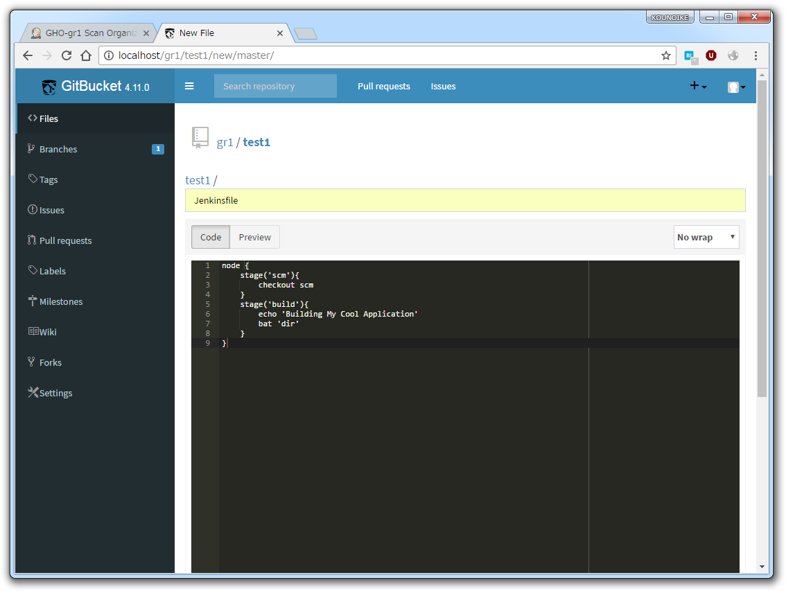 イマドキの GitBucket + Jenkinsの連携は Jenkinsfile と GitHub Organization Folder プラグインでこんなに簡単（になる予定 ...
