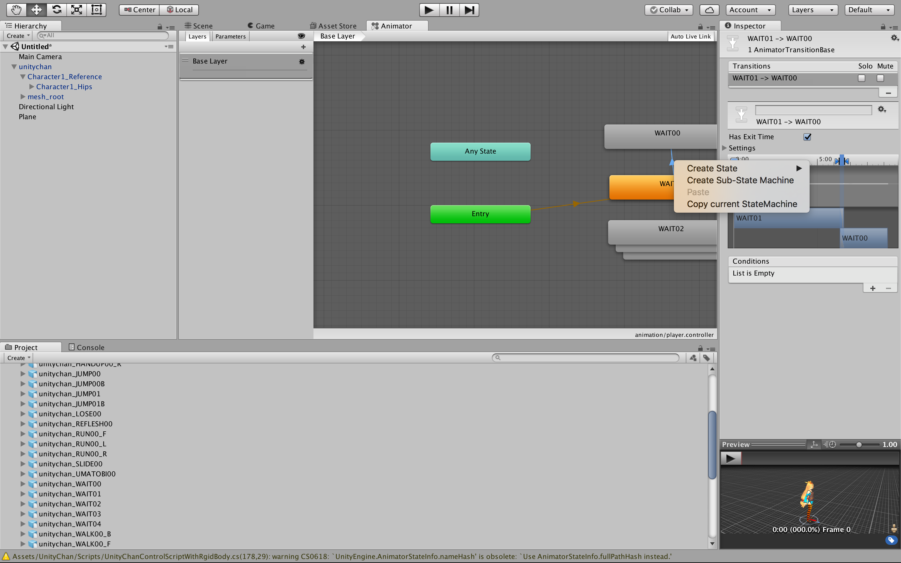 UnityのAnimatorのTransitionを削除するには #transition - Qiita