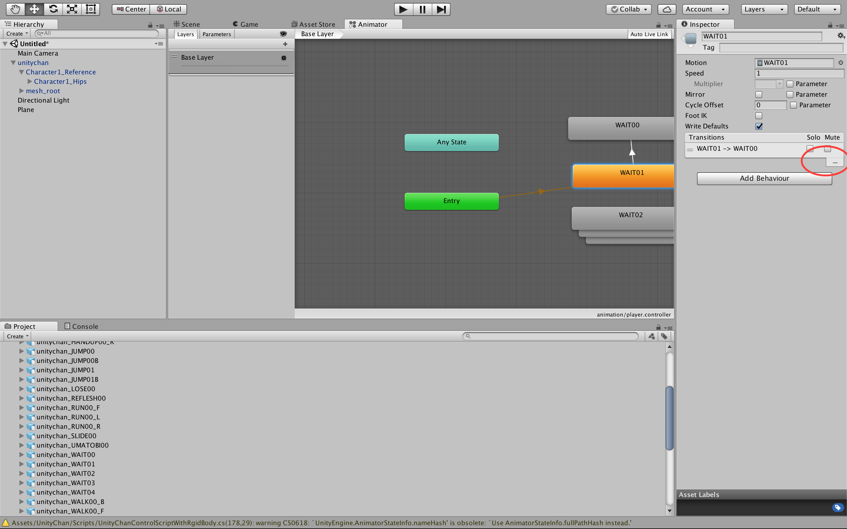UnityのAnimatorのTransitionを削除するには #transition - Qiita