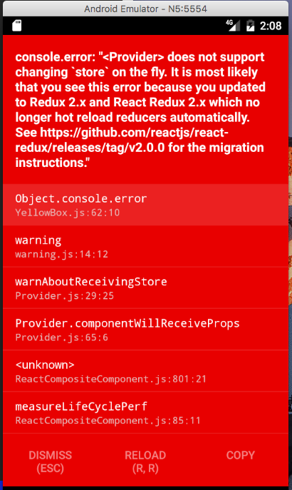 react-native + redux で hot reloading でのエラー対応 #redux - Qiita