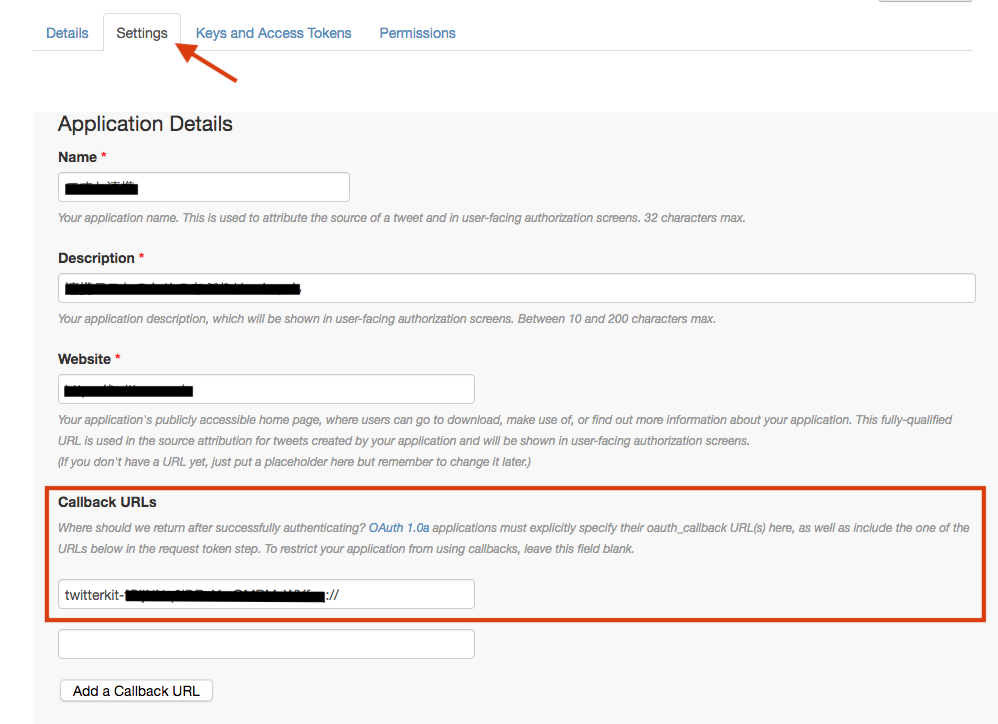 TwitterKit で Callback URL not approved っておこられた話 #Swift - Qiita