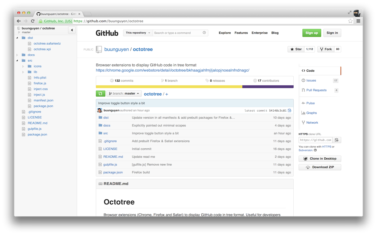 Githubを劇的に使いやすくしてくれるChrome Extensions #GitHub - Qiita