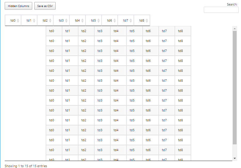 DataTablesのヘッダずれの解消方法の1案 #JavaScript - Qiita