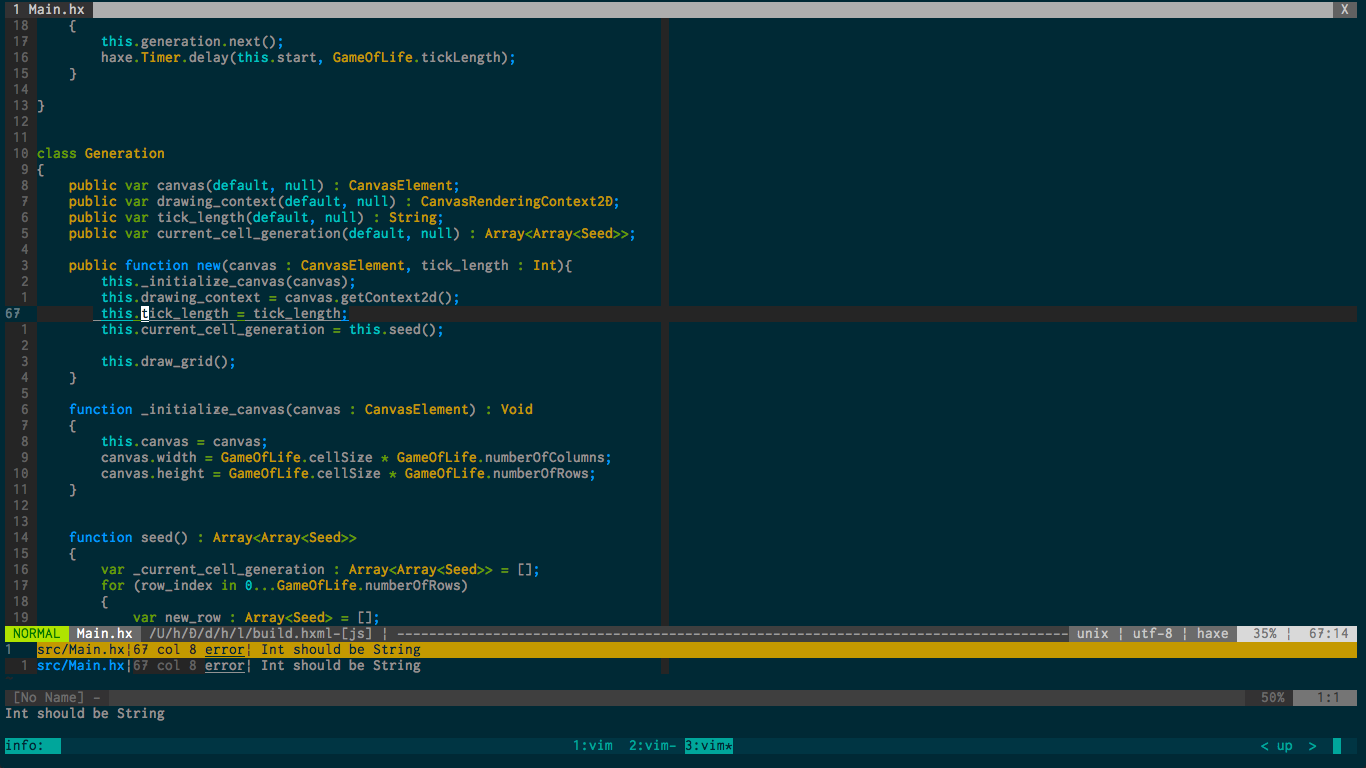 VimでHaxeを書く時に入れておきたいプラグイン1つ and more #Vim - Qiita