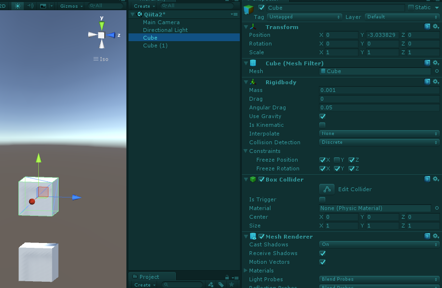 UnityのSpring Jointを使う #Physics - Qiita