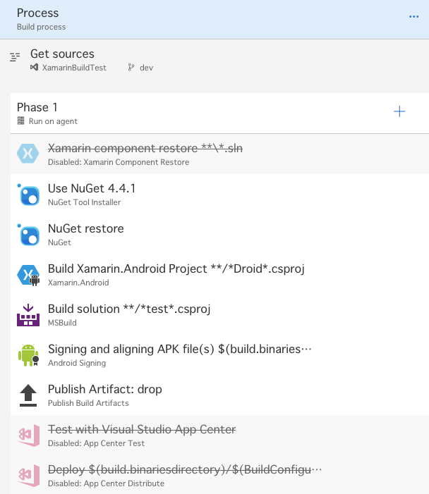 Xamarin.Forms.(iOS|Android)をVisual Studio Team Serviceでビルドし、App Centerにデプロイする #AppCenter - Qiita