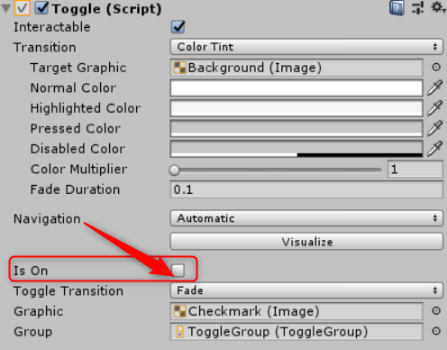 【uGUI】ToggleGroupコンポーネントを使って一つだけしか選択できないToggleを作る #Unity - Qiita