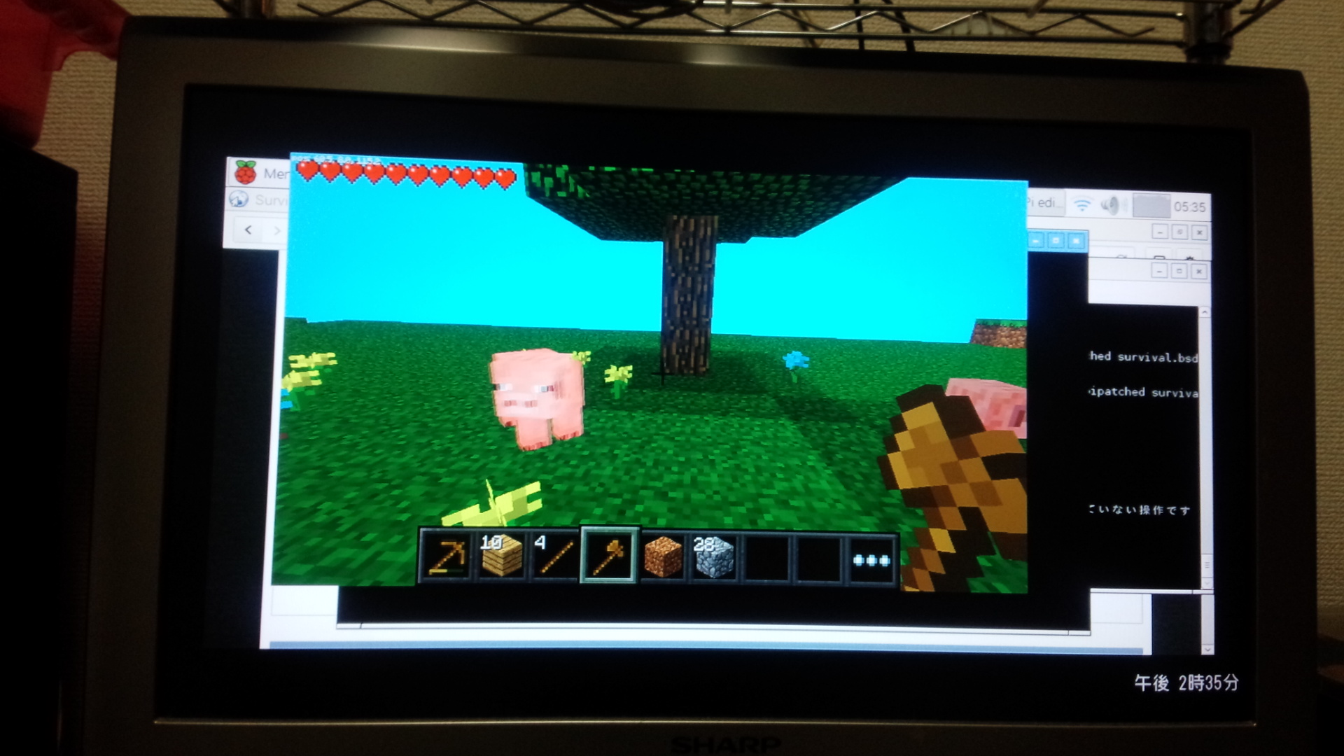 Raspberry PiデビューしてMinecraft Pi Editionで遊んだ話 #RaspberryPi - Qiita