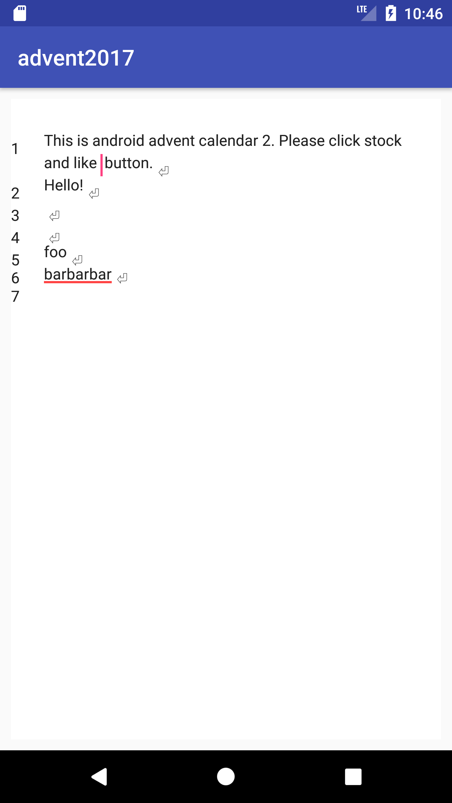テキストエディタに行数を表示するEditTextカスタム #Android - Qiita
