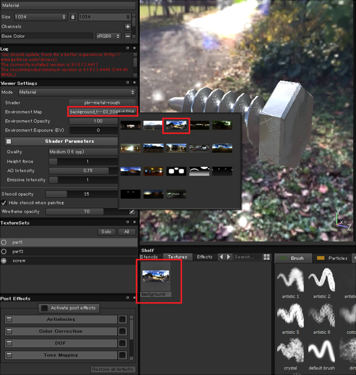 Substance Painterの使い方 (3) 背景の入れ替え編 #SubstancePainter - Qiita
