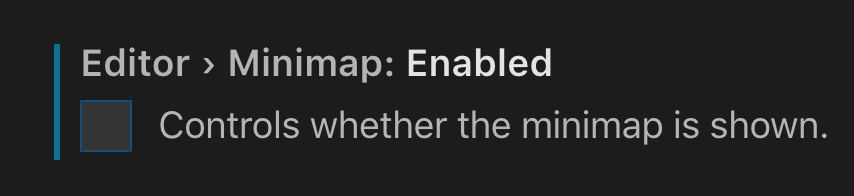 Visual Studio Codeのミニマップを非表示にする方法 #VSCode - Qiita