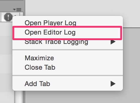 Unityのログファイル（Editor.Log）を直接エディタで開く #MacOSX - Qiita