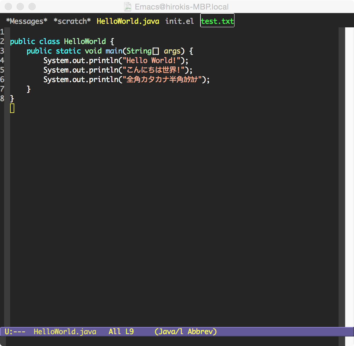 Emacsの見た目をあのエディタっぽくする（on OSX） #Emacs - Qiita