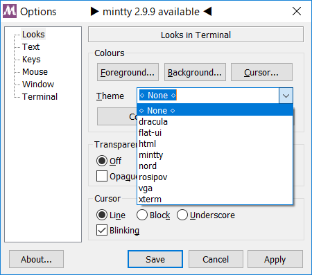 Windows環境で快適にBash(Git Bash)とターミナル(mintty)を使うために色とフォントを変える #gitbash - Qiita