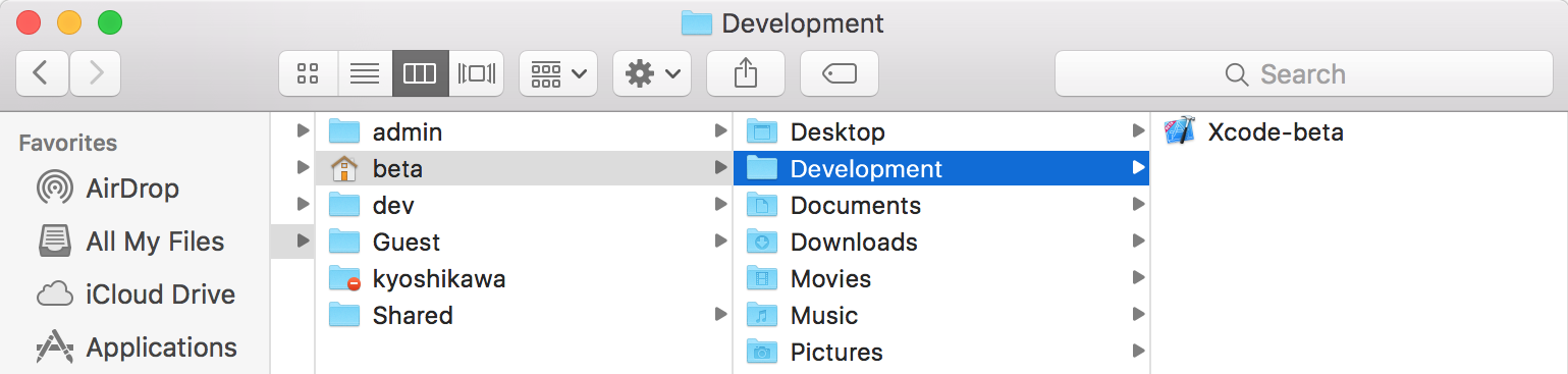 ユーザーを切り替える方法で Xcode の異なるバージョンを使い分ける #Xcode - Qiita