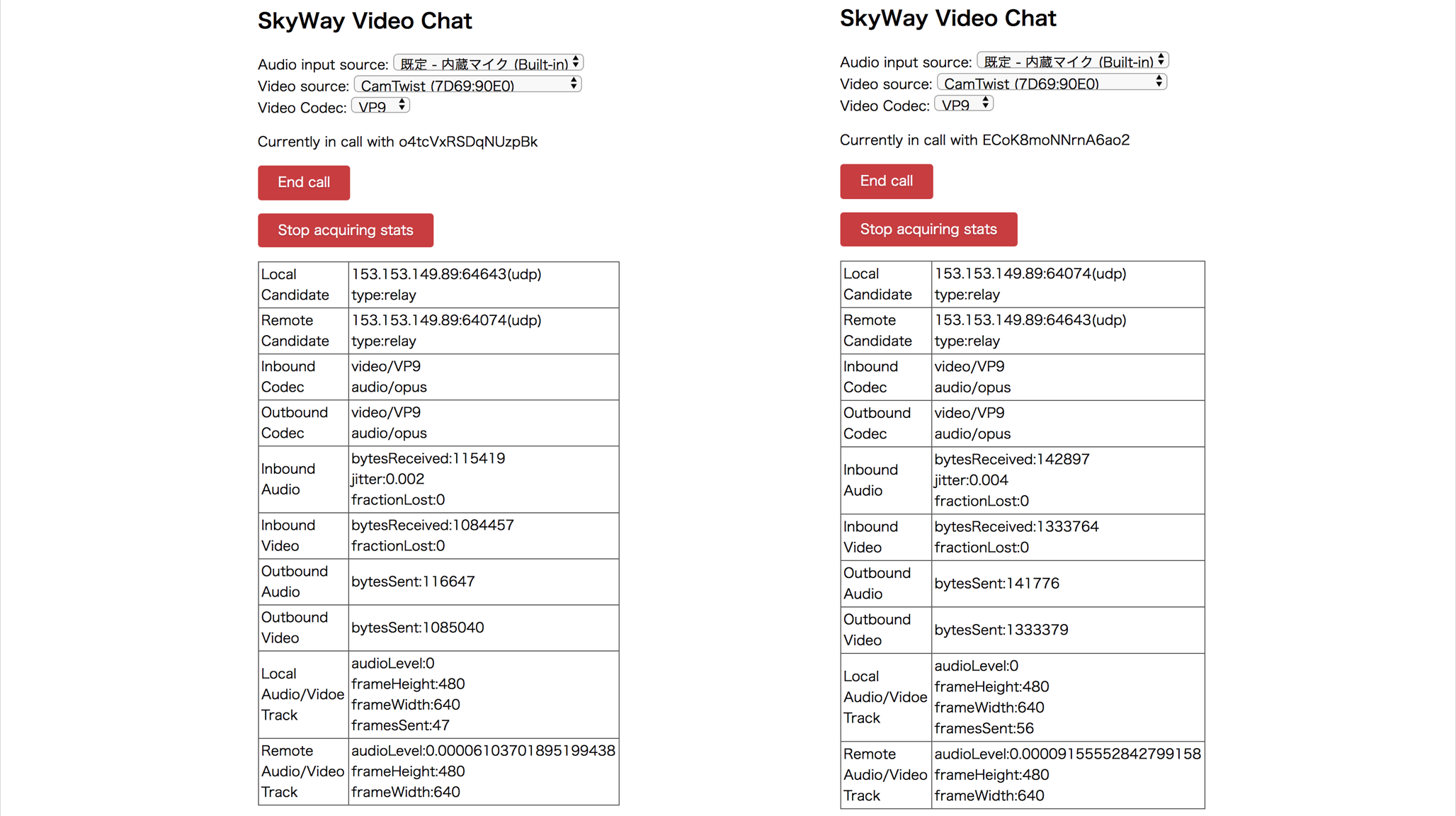 WebRTCで統計情報を収集する #SkyWay - Qiita
