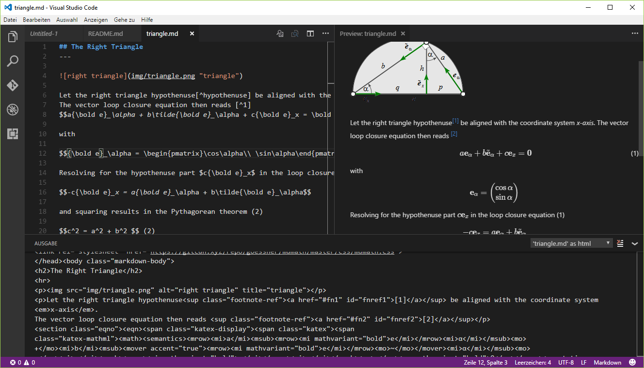 Vscodeのmarkdownで数式を表示する Vscode Qiita