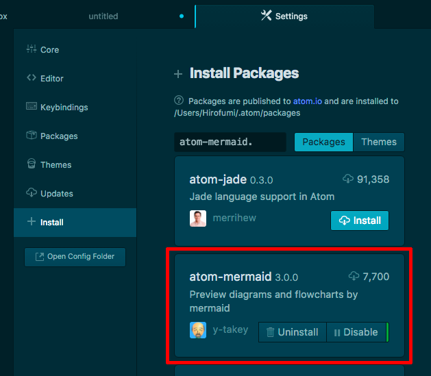 フロー図(UMLシーケンス図)もコードで書いて管理したい(atom + mermaid.js) #ATOM - Qiita