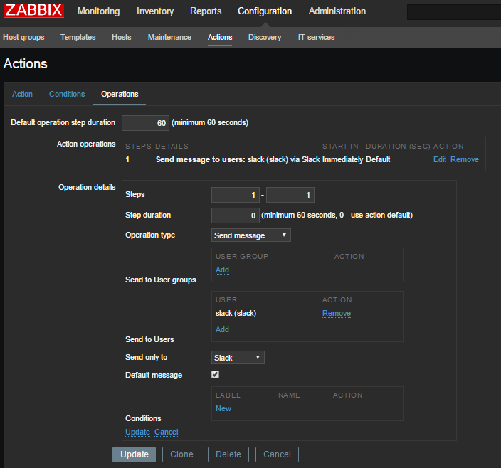Zabbix3.0から追加されたパラメータを使ってSlackに通知を送る #zabbix - Qiita