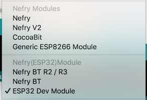 汎用ESP8266/ESP32ボードでNefry/Nery BTのソフトウェア群を使う #NefryBT - Qiita
