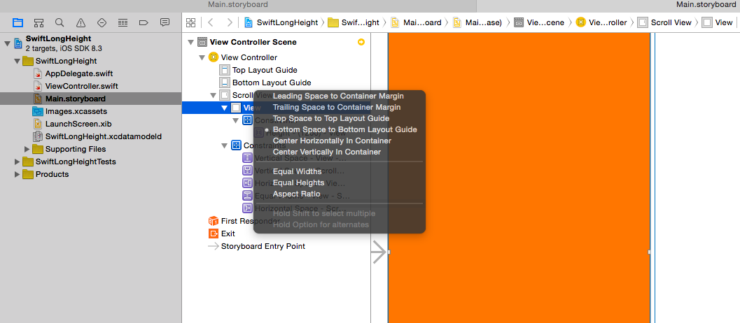 Swiftスクロールビューで縦長画面の作成 #Xcode - Qiita
