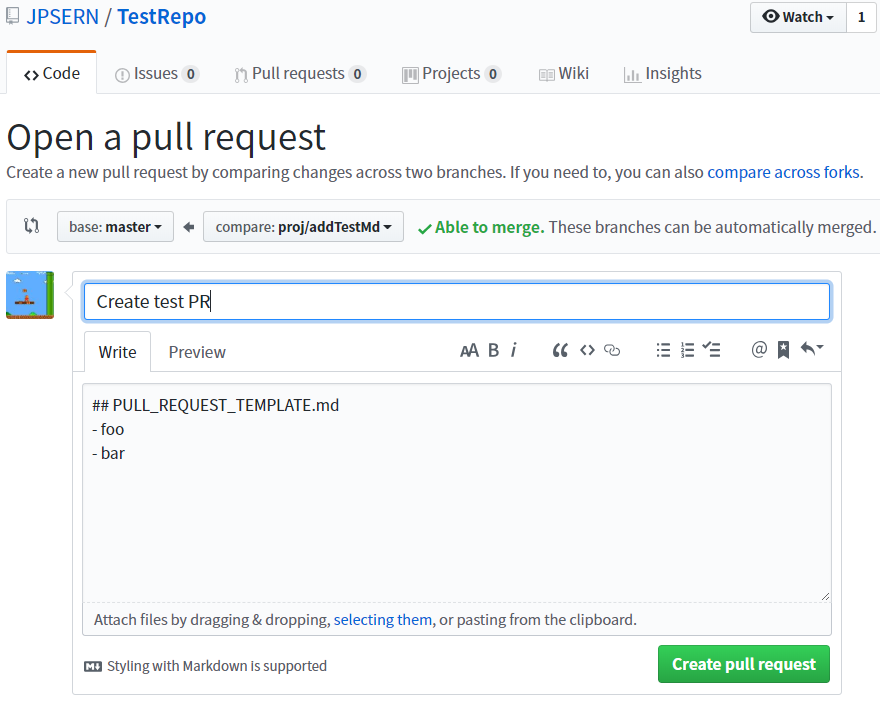 GitHub で pull request のテンプレートを複数使いわける #Git - Qiita