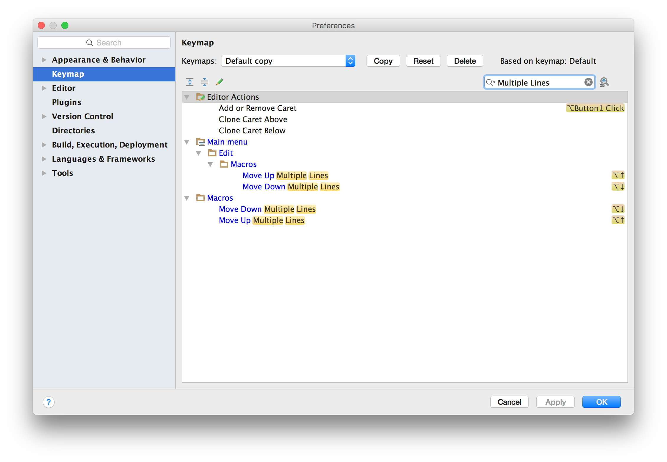 PhpStormでカーソルを複数行移動できるようにしてみた #PHP - Qiita