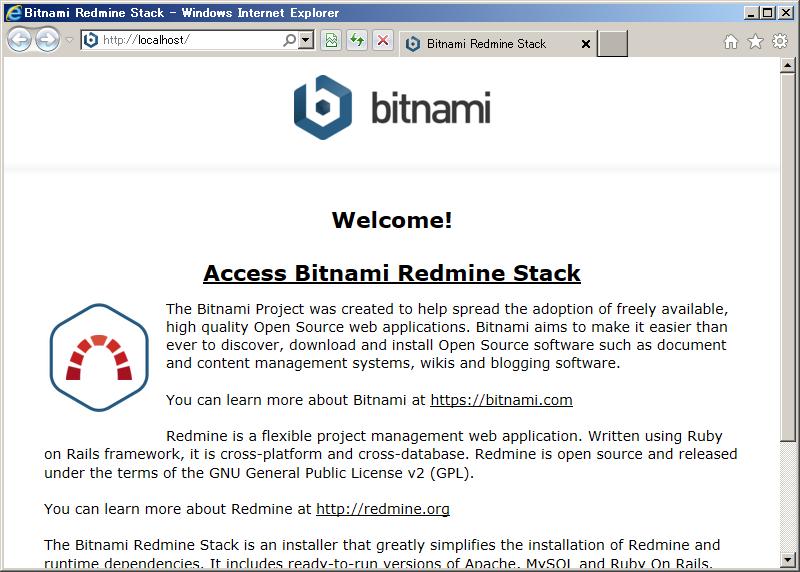 WindowsServer2008 へ Bitnami Redmine をインストール #Redmine - Qiita