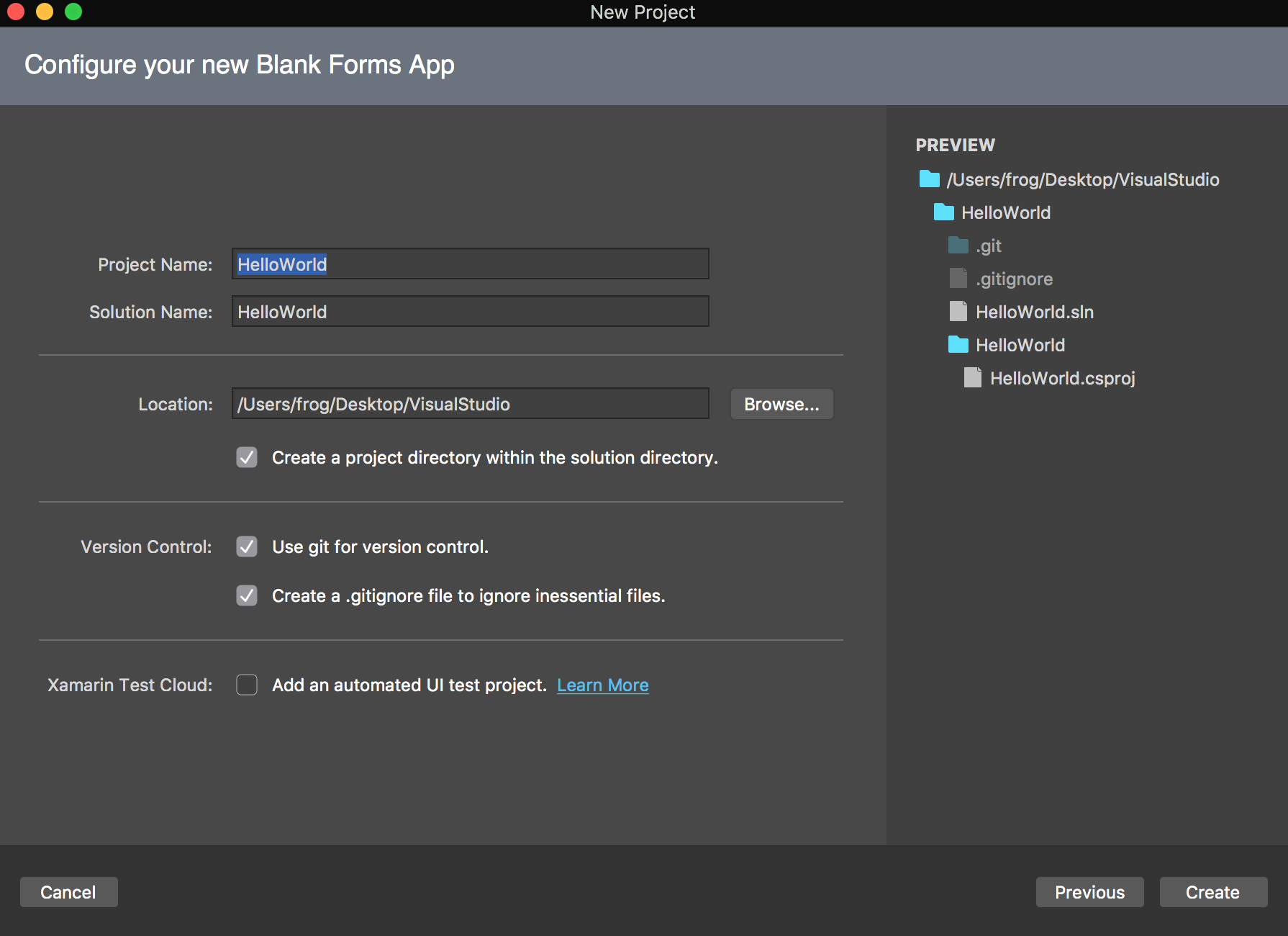 (Visual Studio for Mac)Xamarin.FormsでHelloWorldしてみる - Qiita