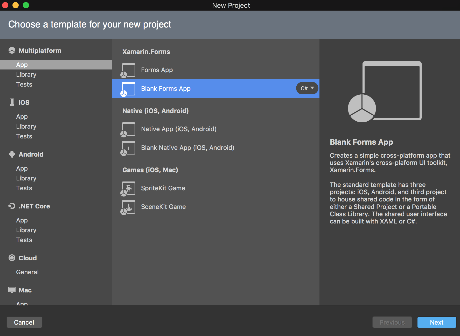 (Visual Studio for Mac)Xamarin.FormsでHelloWorldしてみる - Qiita