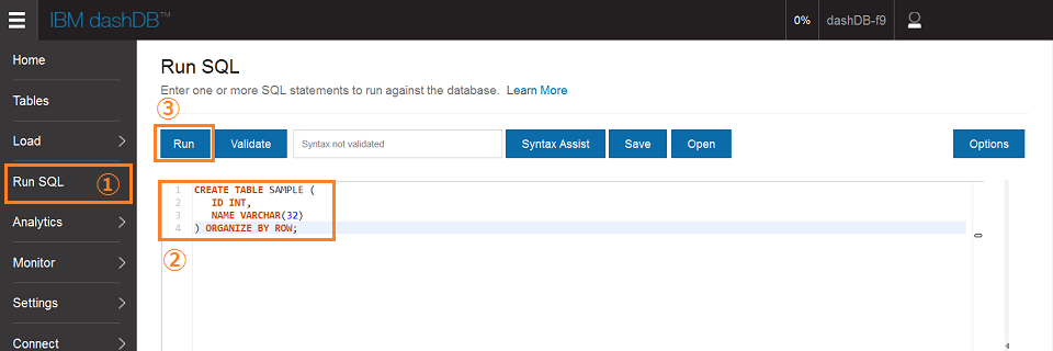 dashDBを普通のRDBとして使用する #Bluemix - Qiita