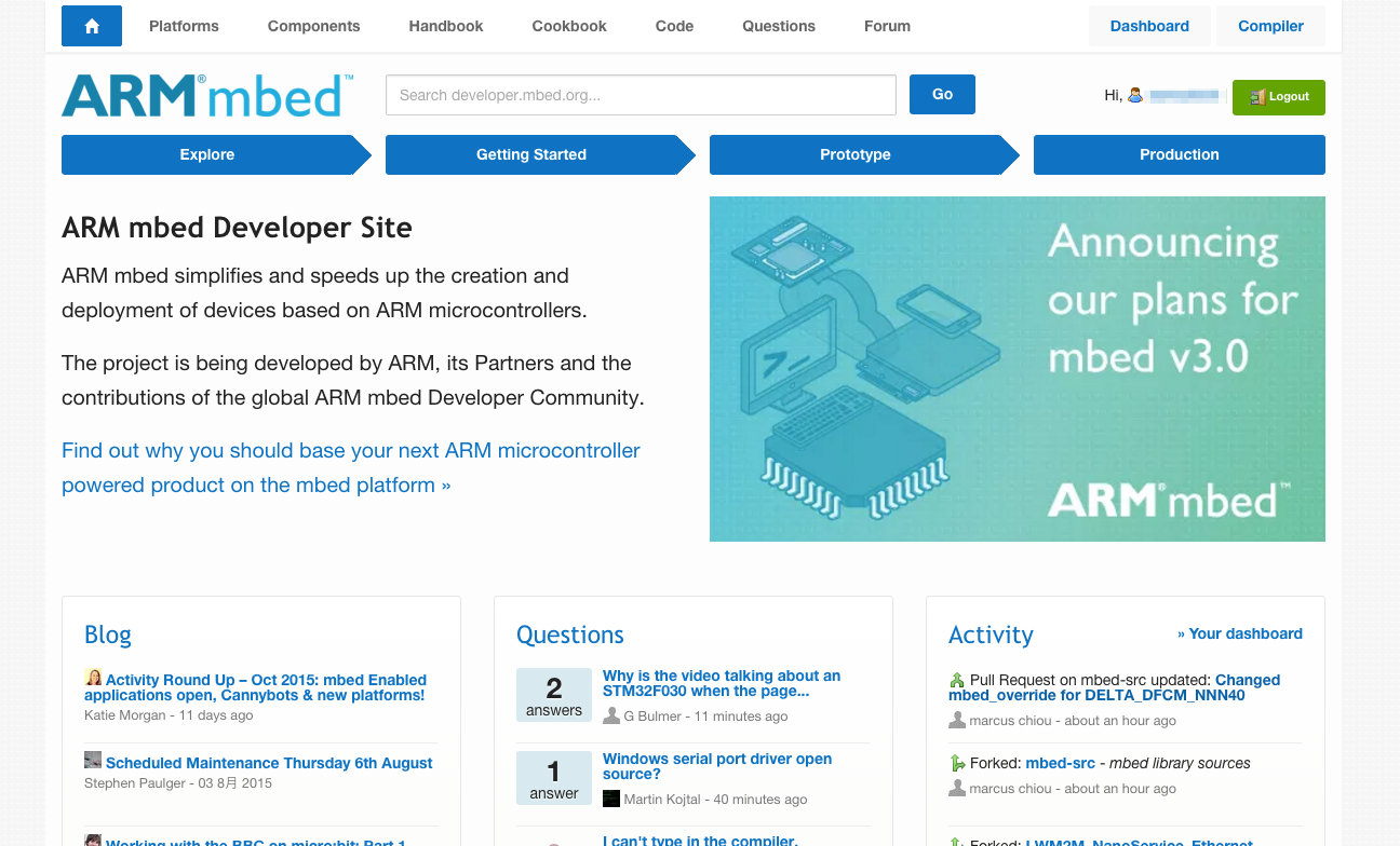 【mbed】mbedの使い方（プログラムを書いて動かす） #mbed - Qiita
