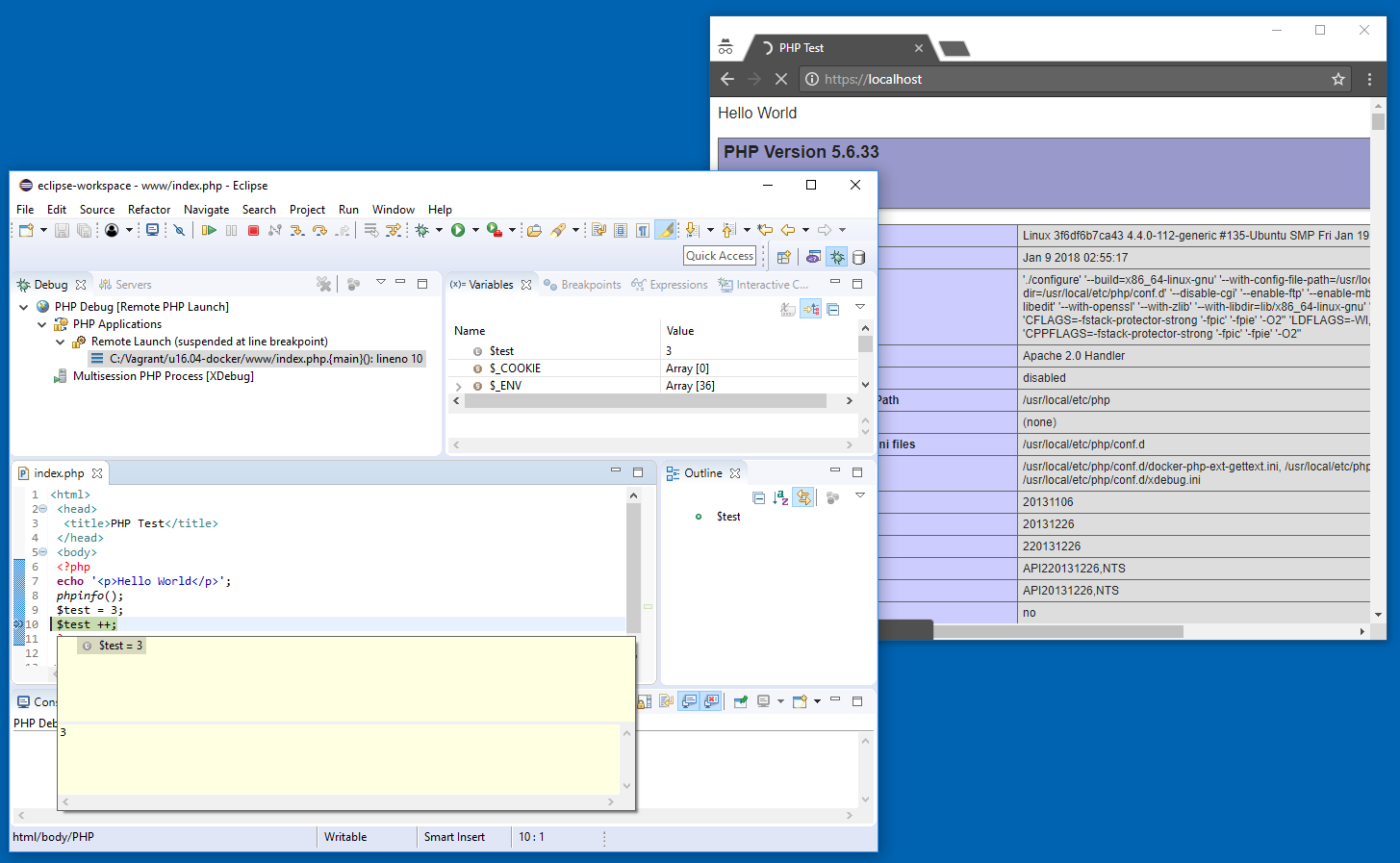 [メモ] Dockerにて、PHP 5.6 + Apache + MySQL 5.6 を XDebugする環境作成 #xdebug - Qiita