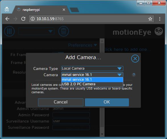 らずぱい motionEye (Web UIベースのカメラサーバ) #RaspberryPi - Qiita