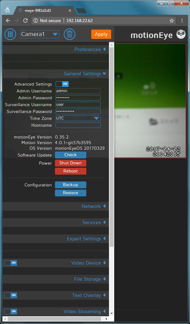 [メモ] Raspberry Pi Zero W + motionEyeOSでビデオ監視システム #RaspberryPi - Qiita