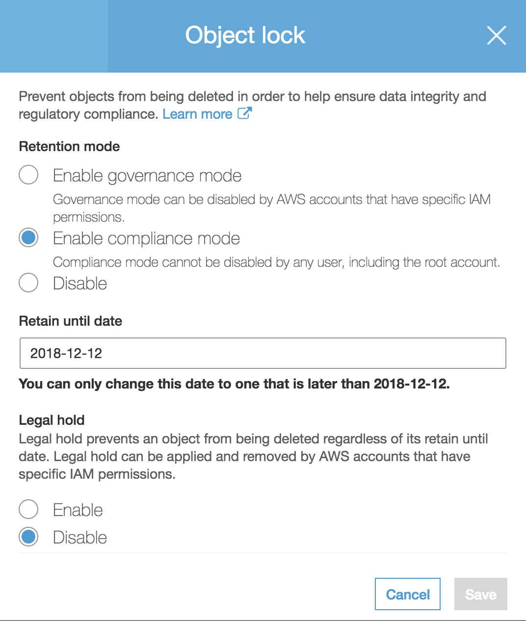 S3 Object-lockを試してみる #AWS - Qiita