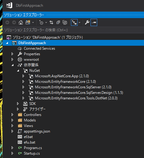 Entityframework Coreのdatabase First Approachで、modelを作成する Netcore Qiita
