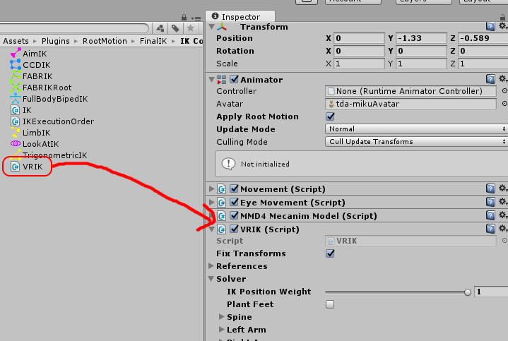 FinalIK(VRIK)+LeapMotion Core Assets v4.1.4でMMDの指を動かす #Unity - Qiita
