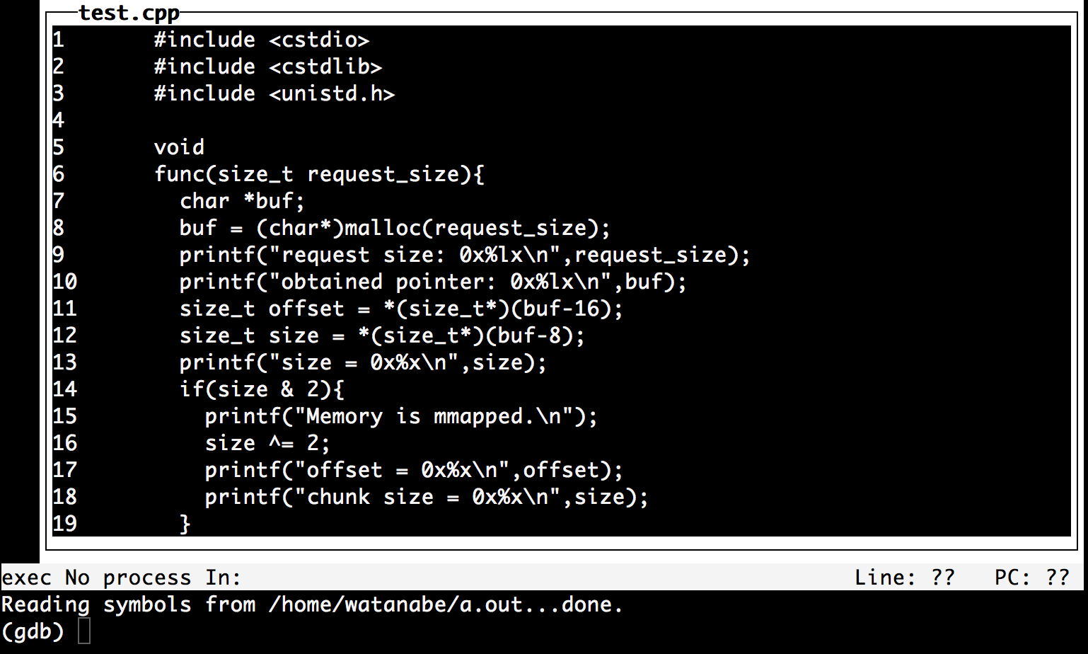 mallocの動作を追いかける(mmap編) #C++ - Qiita