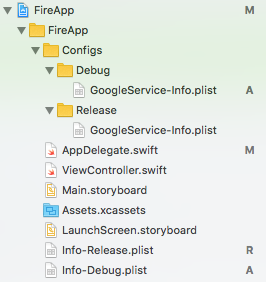 開発版とリリース版でFirebaseのGoogleService-Info.plistを切り替える #Swift - Qiita