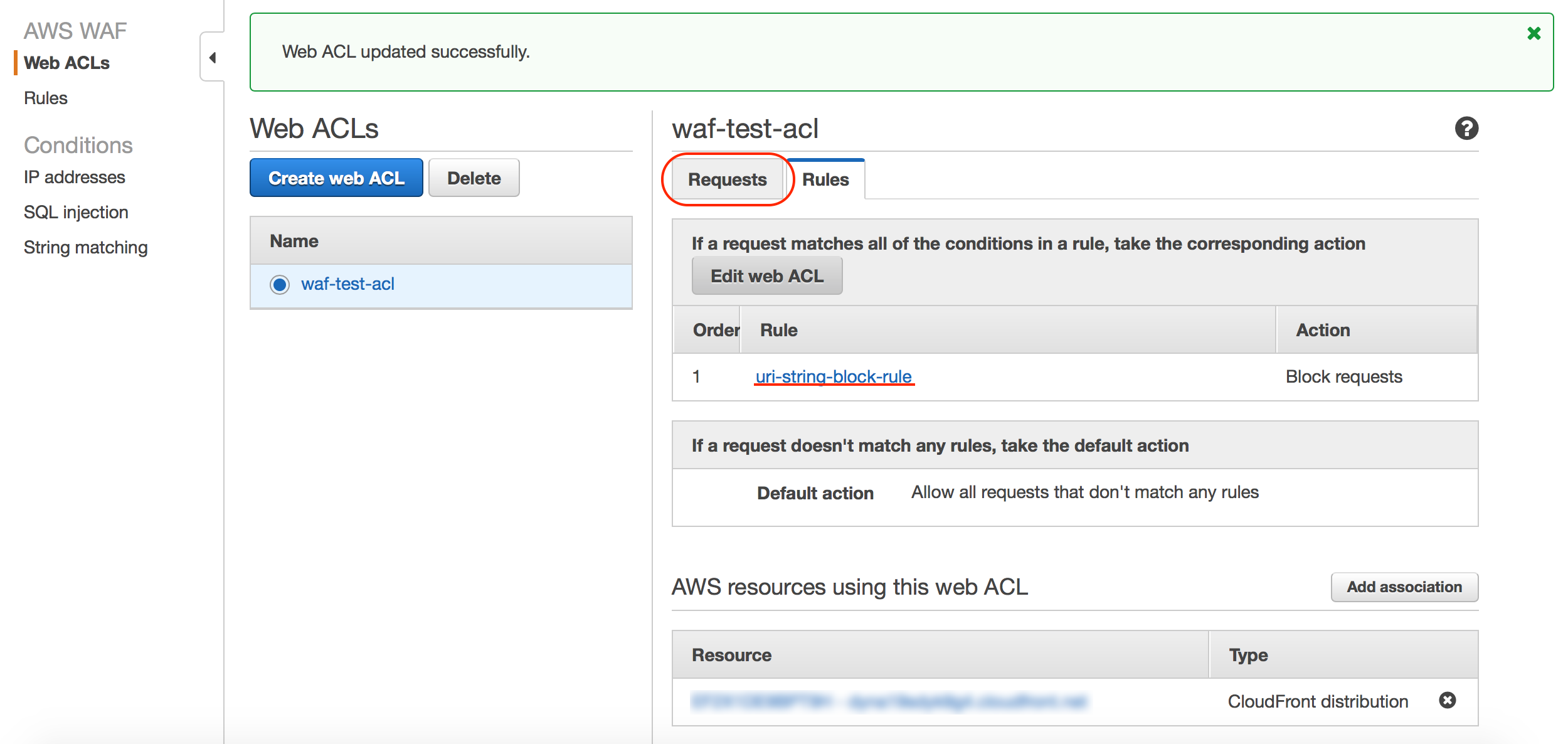 Proud Blog - 「AWS WAF」を導入してみた。- String matching編