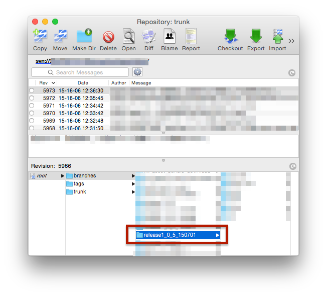 SvnXでブランチの切り替え(switch) #svn - Qiita
