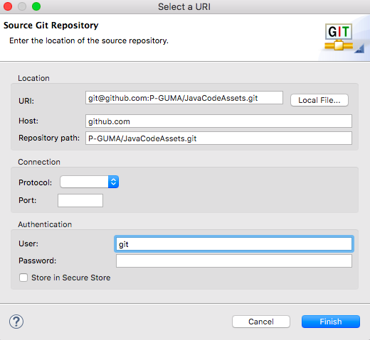 Eclipse(EGit)でremoteリポジトリの設定をする #GitHub - Qiita