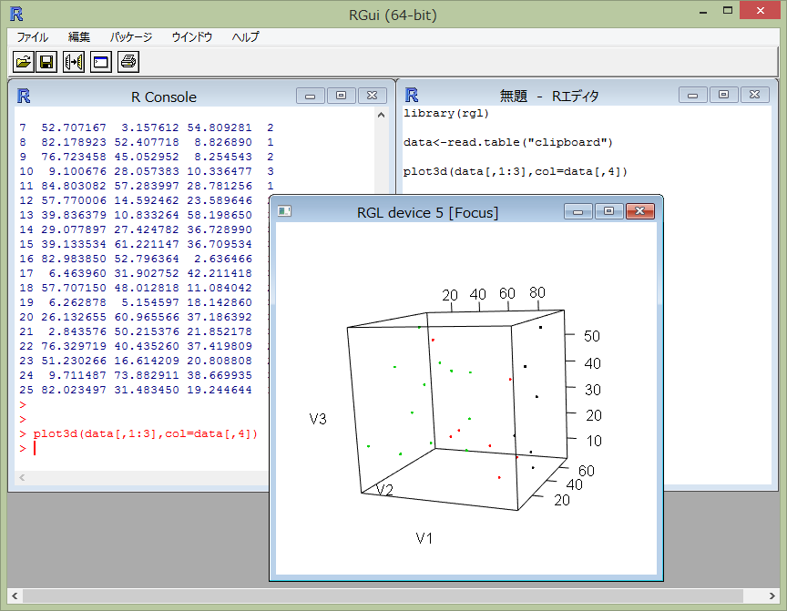 R言語で3Dグラフを作ってみる（rglパッケージ） #WebGL - Qiita