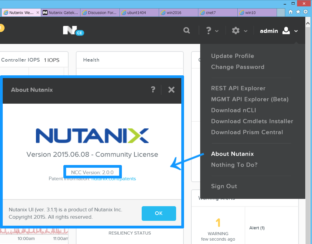 Nutanix Community Edition（ce-2015.07.16-beta）へのアップデート（1-click upgrade） - Qiita