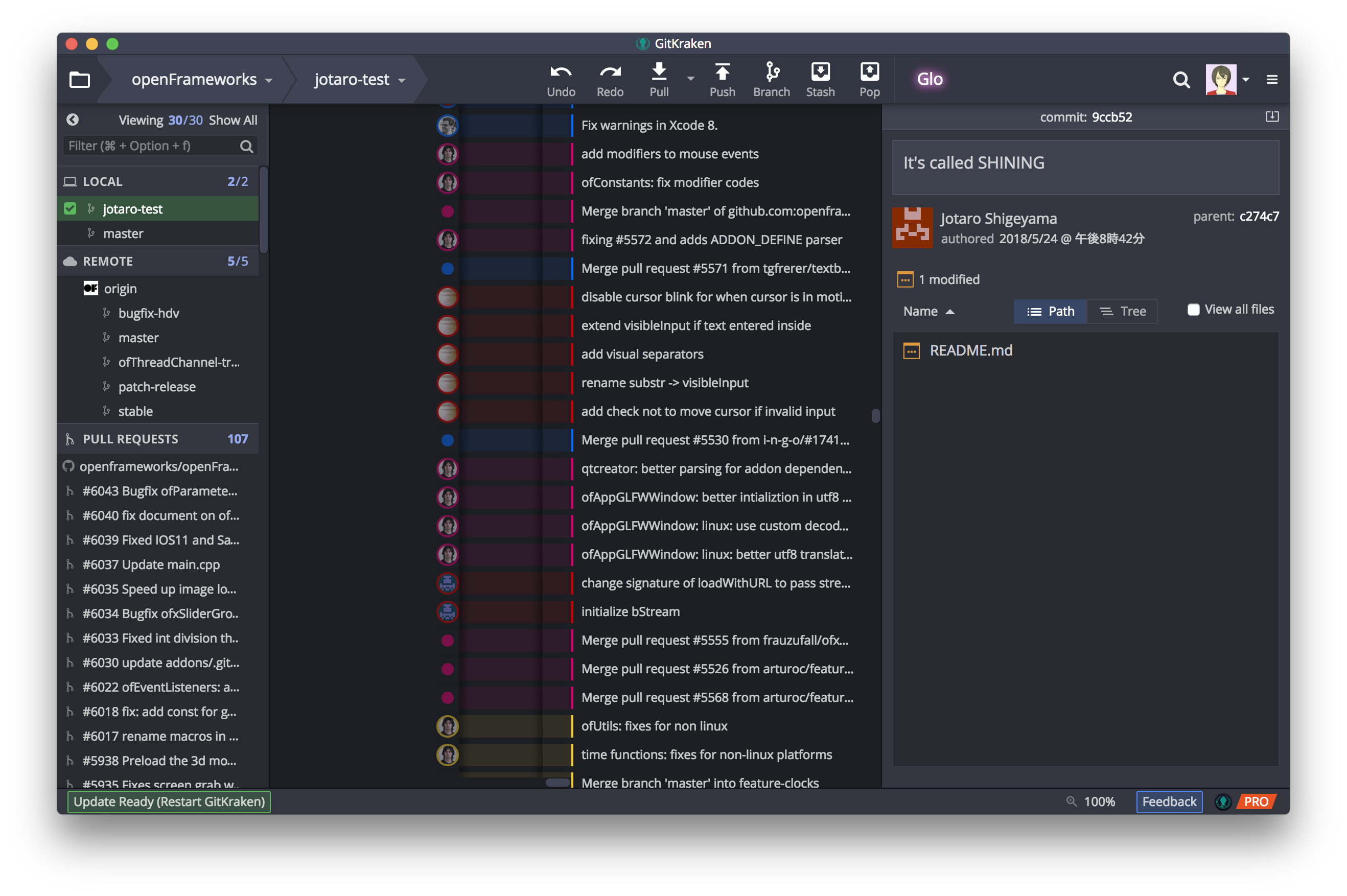 [macOS向け] gitのクライアントはGitUpがいいぞ。 #Mac - Qiita