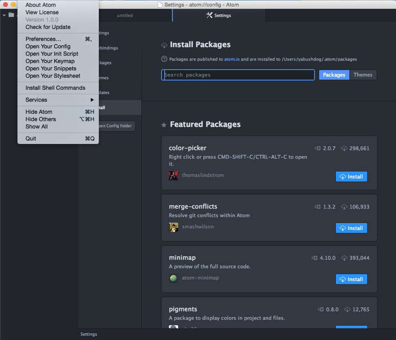Atomの初期カスタマイズについて（日本語化、見映えの変更など） #ATOM - Qiita